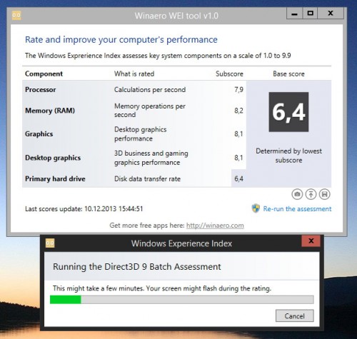 Leistungsindex erstellen mit Winaro WEI Tool Windows 8.1 - Deskmodder.de