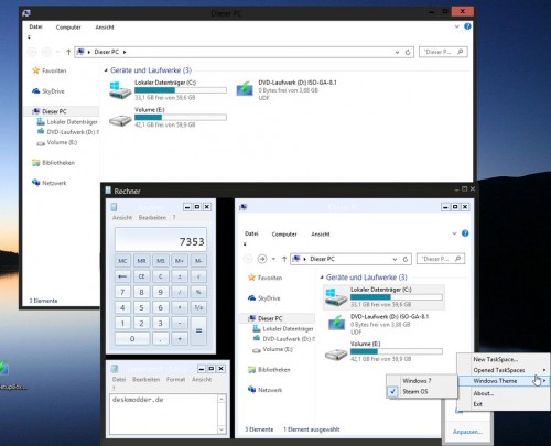 TaskSpace - Mehrere Programme in ein Fenster legen - Deskmodder.de