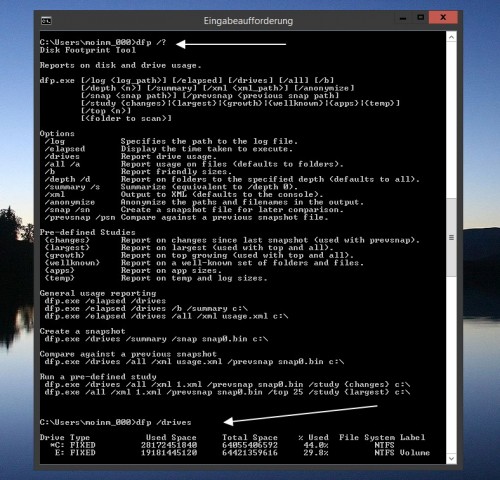 Disk Footprint Tool -dfp- in Windows 8.1 GDR 1 - Deskmodder.de