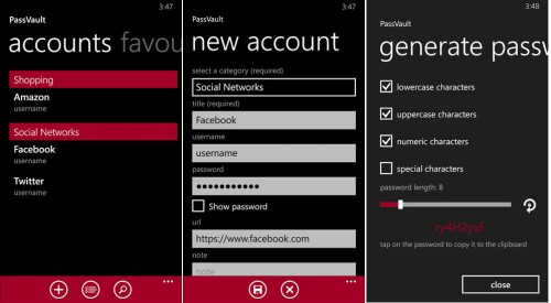 App des Tages: PassVault Benutzernamen und Passwörter speichern im ...