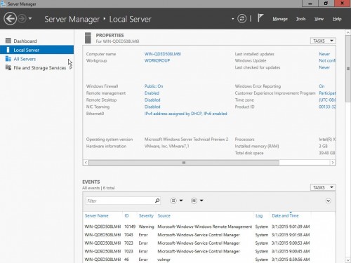 Leak: Windows Server Technical Preview 2 9926 Bilder und später die ISO ...