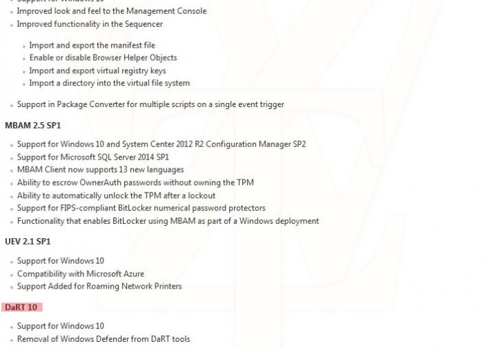 Windows 10: Microsoft Desktop Optimization Pack (MDOP) steht zum ...