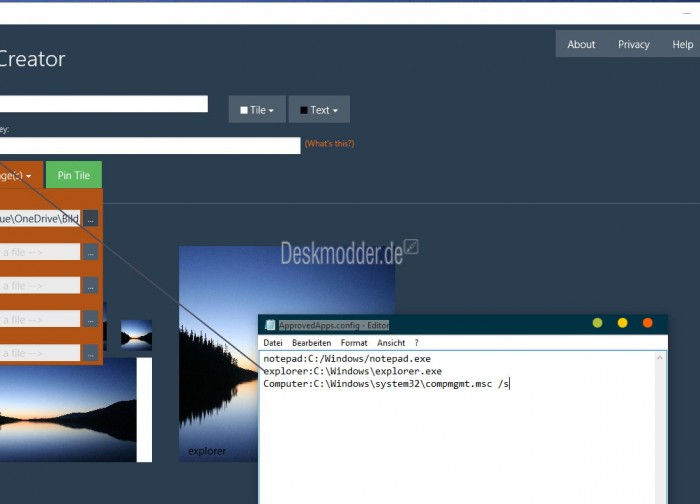 TileCreator - Eigene Kacheln erstellen. Das OblyTile für Windows 10 ...