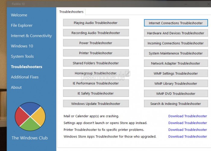 FixWin 10 - Windows 10 mit einem Tool reparieren - Deskmodder.de