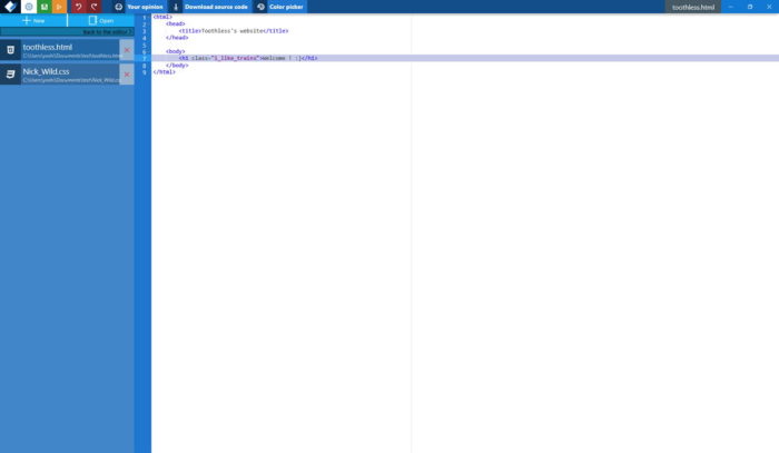 The HTML Editor nun Serris Code Editor als Universal App für Windows 10 ...