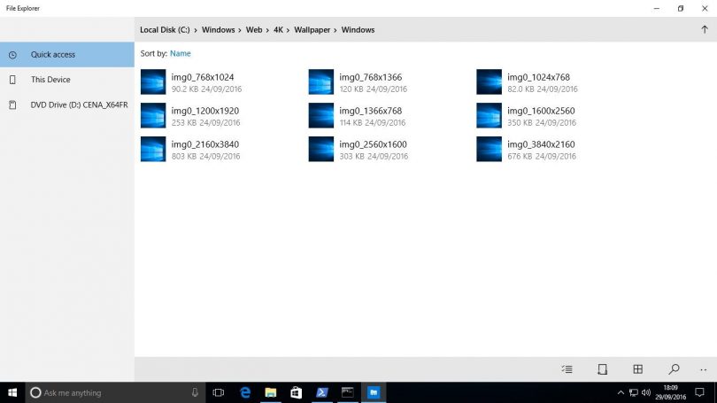Datei Explorer App in der Windows 10 14936 - Erste Bilder - Deskmodder.de