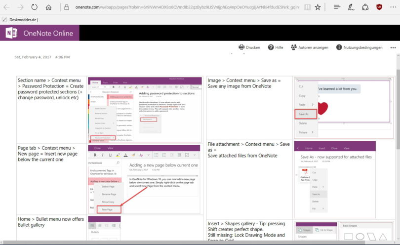 OneNote App Update mit vielen Neuerungen (z.Z.) für die Windows 10 ...