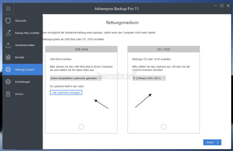 Ashampoo Backup Pro 11 Test und Gewinnspiel - Deskmodder.de