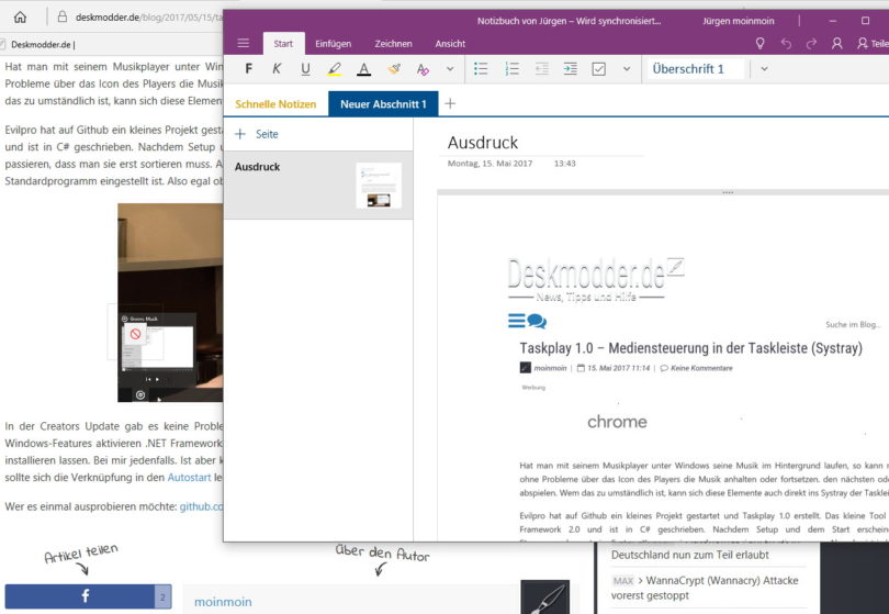 Send to OneNote - Beliebige Dokumente automatisch zu OneNote "drucken ...