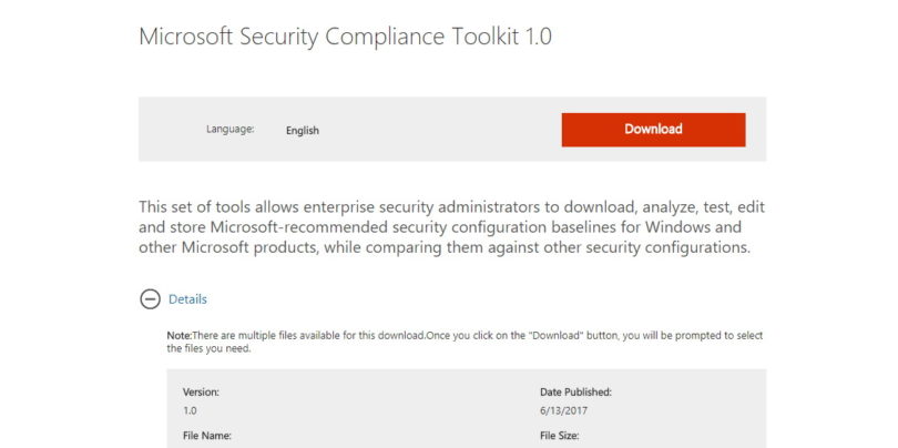 Microsoft Security Compliance Toolkit 1.0 ersetzt Security Compliance ...
