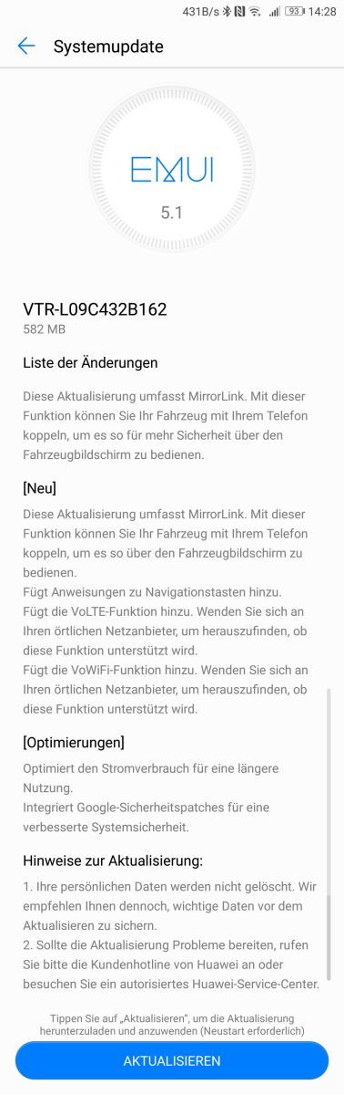 Huawei P10: Neues Update für brandingfreie Geräte bringt MirrorLink und ...