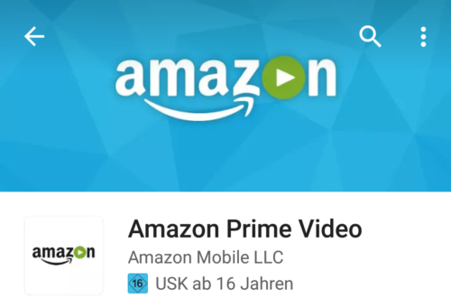 Amazon Prime Video: Android-App nun im Google Play Store verfügbar ...