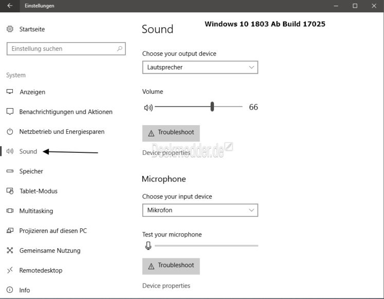Sound Einstellungen in Windows 10 finden nun auch den Weg in die "neuen ...