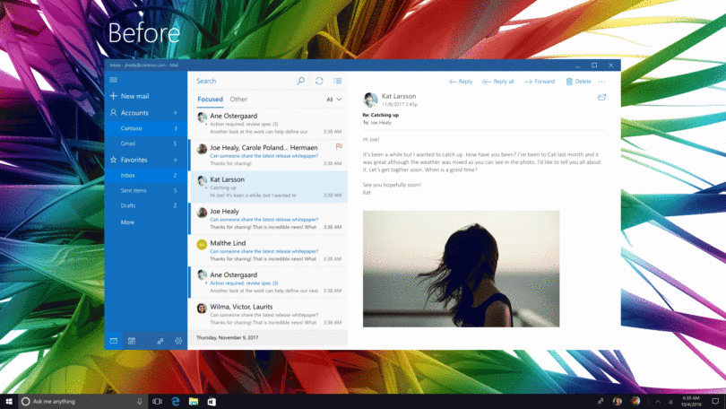 Mail und Kalender App im Fluent Design - Microsoft zeigt die ...