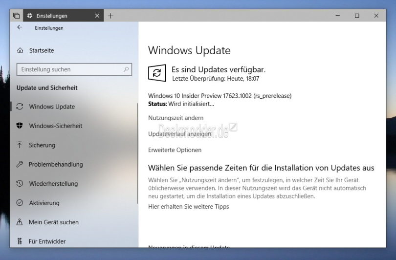 Windows 10 17123 und 17623 steht für die Insider bereit - Deskmodder.de