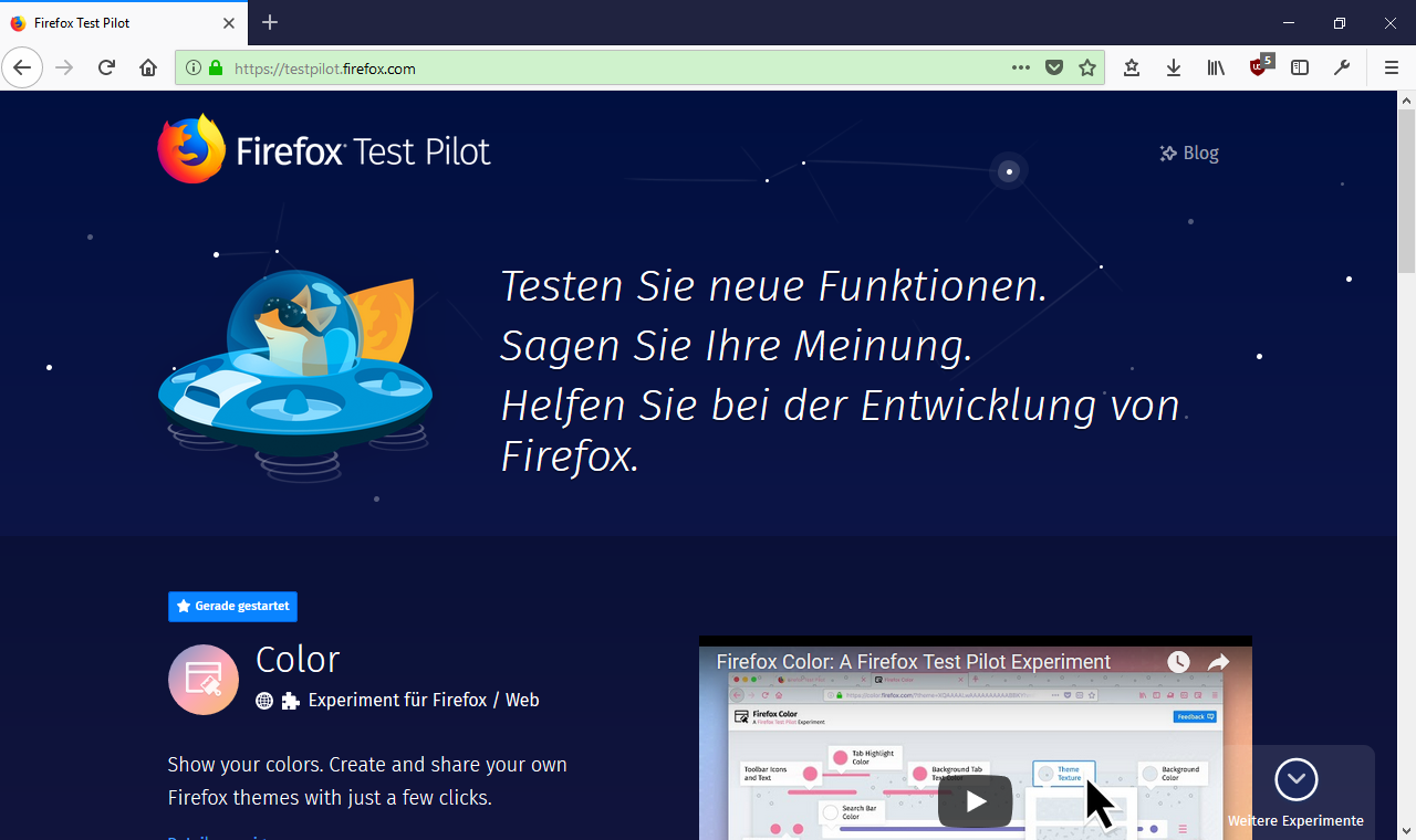 Zwei neue Test-Pilot-Experimente für Firefox - Deskmodder.de