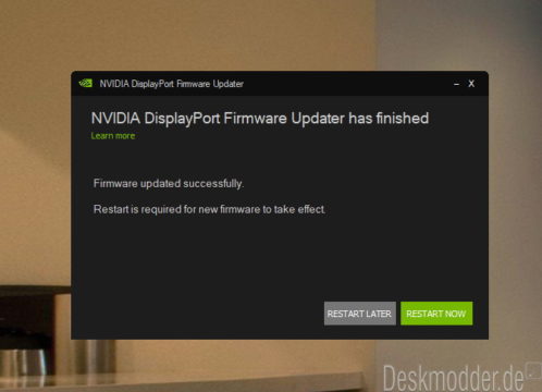NVIDIA Grafik Firmware Update Tool für DisplayPort 1.3 und 1.4 ...