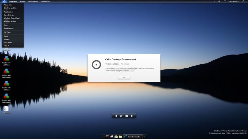 Cairo Desktop (CairoShell) Desktop Umgebung und Shell Ersatz für ...