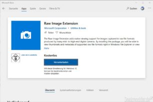 Raw Image Extension nun im Microsoft Store - Raw Bilder und ...