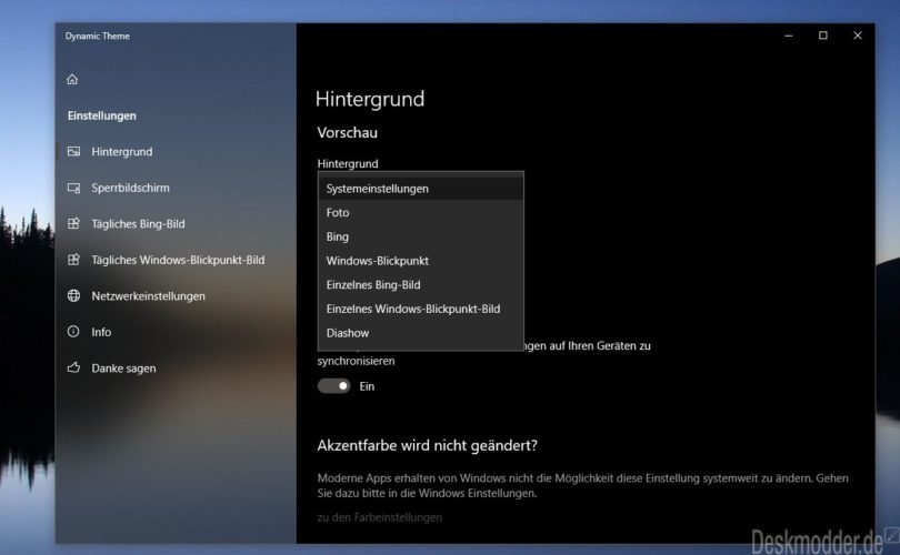 Dynamic Theme 1.4.30219.0 kommt mit vielen Verbesserungen für Windows ...