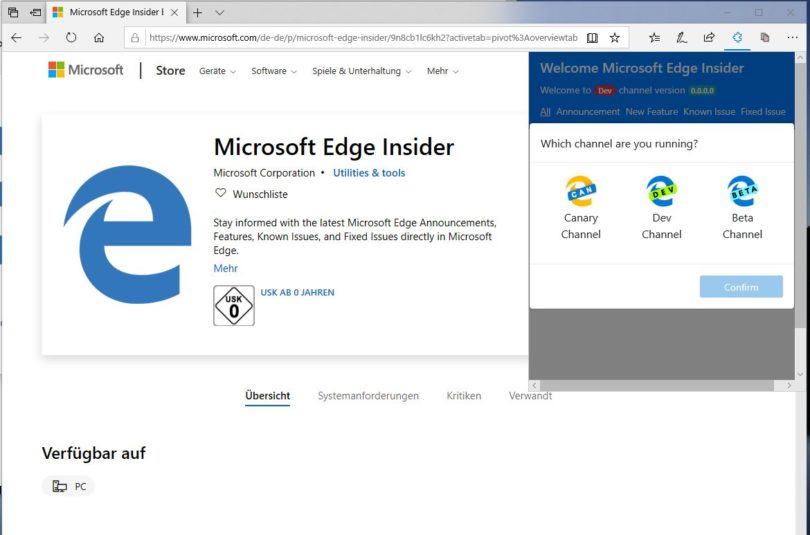 Microsoft Edge Insider als Erweiterung im Microsoft Store - Deskmodder.de