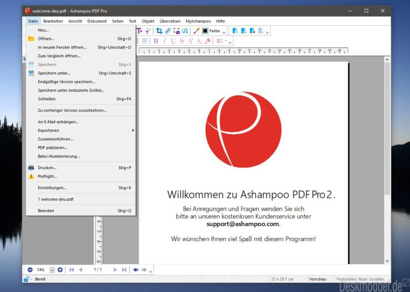 PDF Pro 2 von Ashampoo ist erschienen + Gewinnspiel - Deskmodder.de