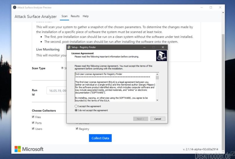 Attack Surface Analyzer 2 - Überwachen, was auf dem PC oder bei einer Installation passiert ...