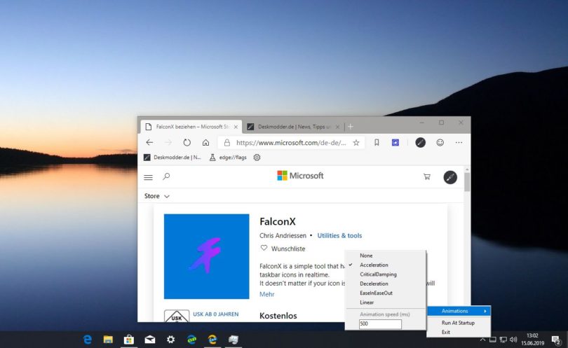 TaskbarX (ehem. FalconX) Icons in der Taskleiste mittig anzeigen mit ...