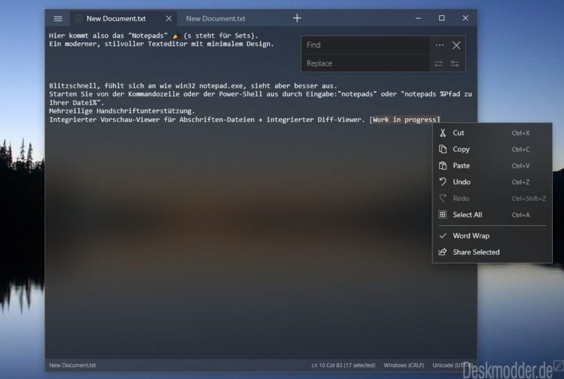 Notepads - Eine Editor App mit Fluent-Design im Microsoft Store [Update ...