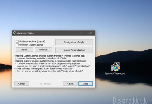 SecureUxTheme - Neuer Theme-Patcher ohne Änderungen an Systemdateien ...