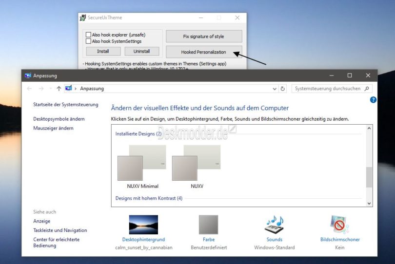SecureUxTheme - Neuer Theme-Patcher ohne Änderungen an Systemdateien ...