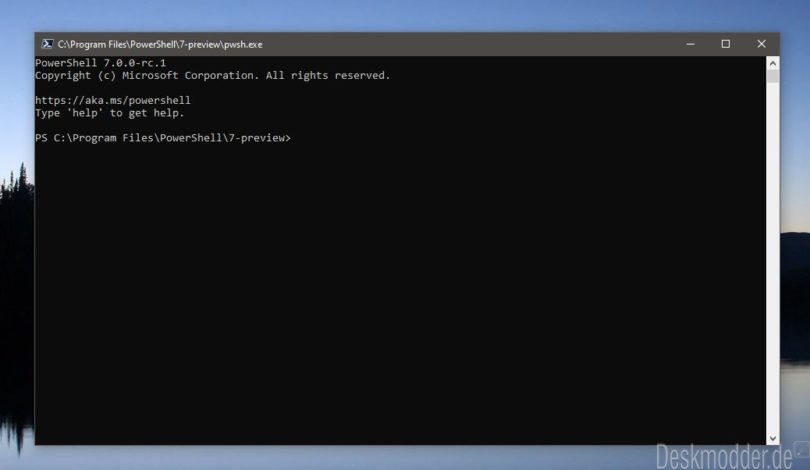 Powershell Core 7 Rc1 Steht Zum Download Bereit Deskmodder De