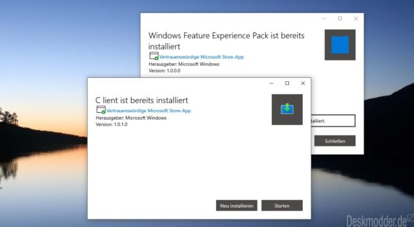 Windows Feature Experience Pack als App im Microsoft Store - Deskmodder.de