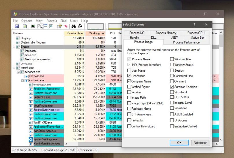 Process Explorer 16.32 und andere Tools wurden aktualisiert - Deskmodder.de