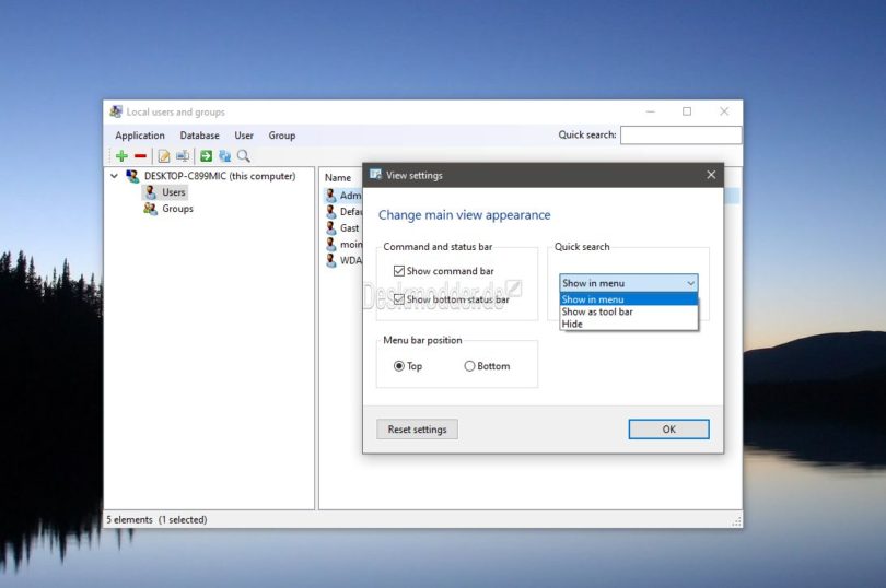 Lokale Benutzer- und Gruppenverwaltung (lusrmgr.msc) in der Windows 10, 8, 7 Home starten ...