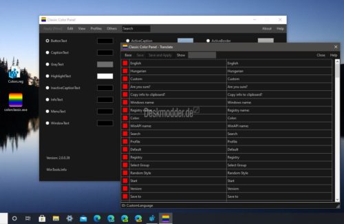 Classic Color Panel 2.0.0.39 mit vielen Verbesserungen für Windows 10 ...