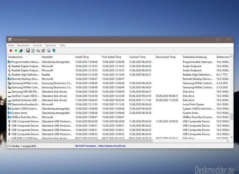DevManView 1.70 - Geräte- und Treiberübersicht mit neuen Funktionen ...
