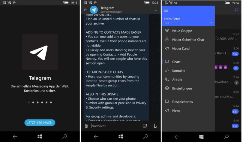Unigram Mobile Messenger mit einem großen Update für Windows 10 Mobile ...