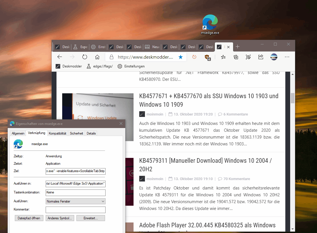 Microsoft Edge Durch Viele Offene Tabs Scrollen Kommt Auch Deskmodder de