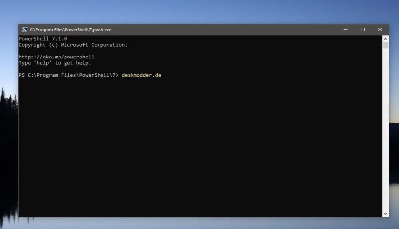 PowerShell 7.1.0 als finale Version steht zum Download bereit ...