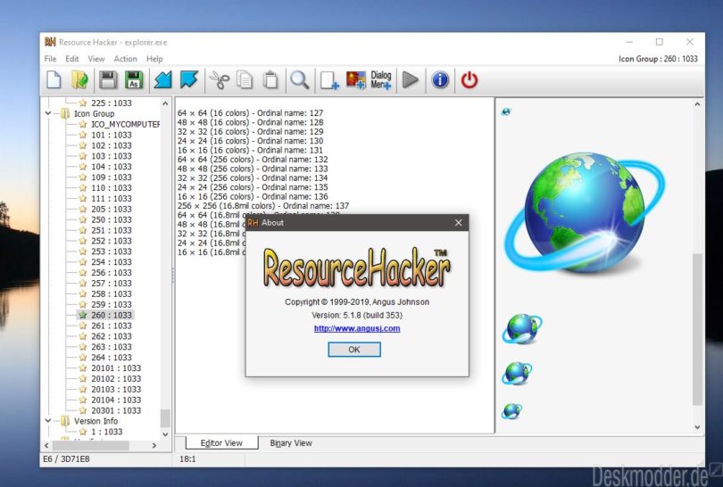Resource Hacker 5.1.8 ist erschienen - Deskmodder.de