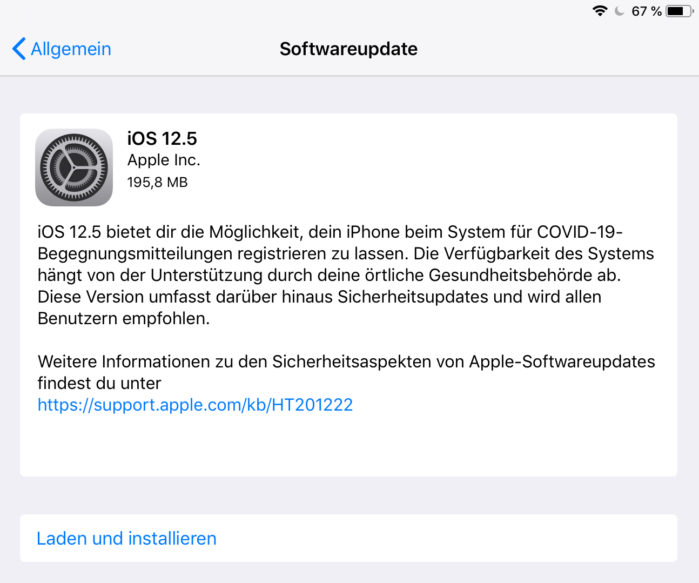 Apple veröffentlicht iOS 12.5 für ältere Geräte - Deskmodder.de