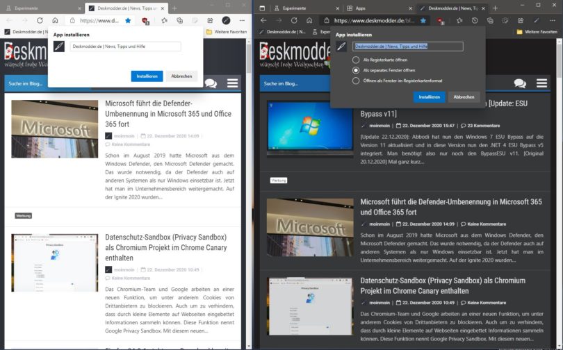 Microsoft Edge: Bei den PWA-Flags wurde aufgeräumt - Deskmodder.de