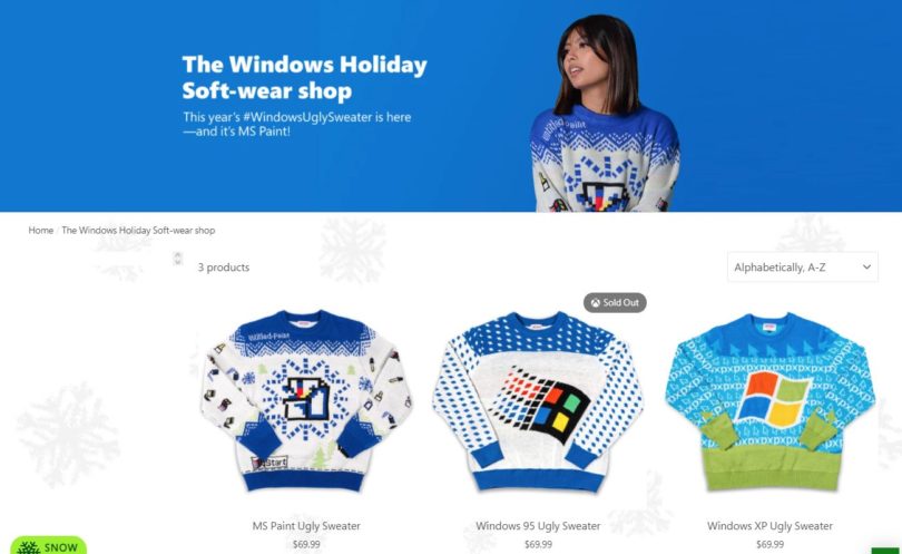 Microsoft verkauft wieder einen neuen Ugly Sweater - Deskmodder.de