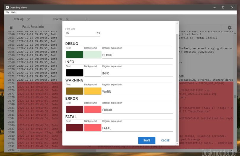 Open Log Viewer - In Log-Dateien Fehlern schneller finden - Deskmodder.de