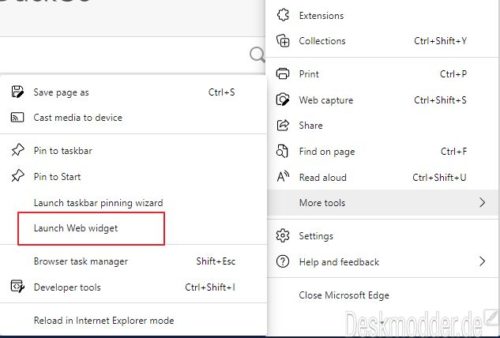 Microsoft Edge: Web Widgets werden in den Browser integriert ...