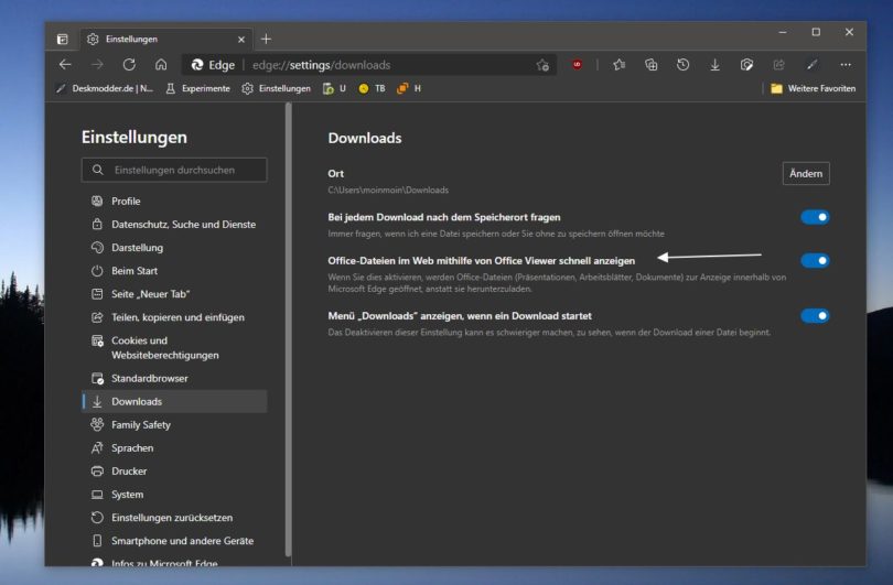 Microsoft Edge: Office Dateien, wie Word direkt im Browser öffnen ...