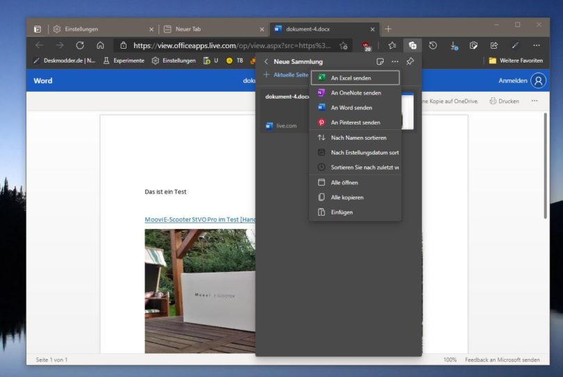 Microsoft Edge: Office Dateien, wie Word direkt im Browser öffnen ...