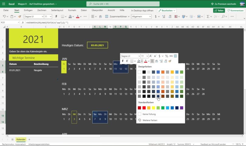 Excel Web (Online) mit neuen Funktionen - Weitere werden folgen ...