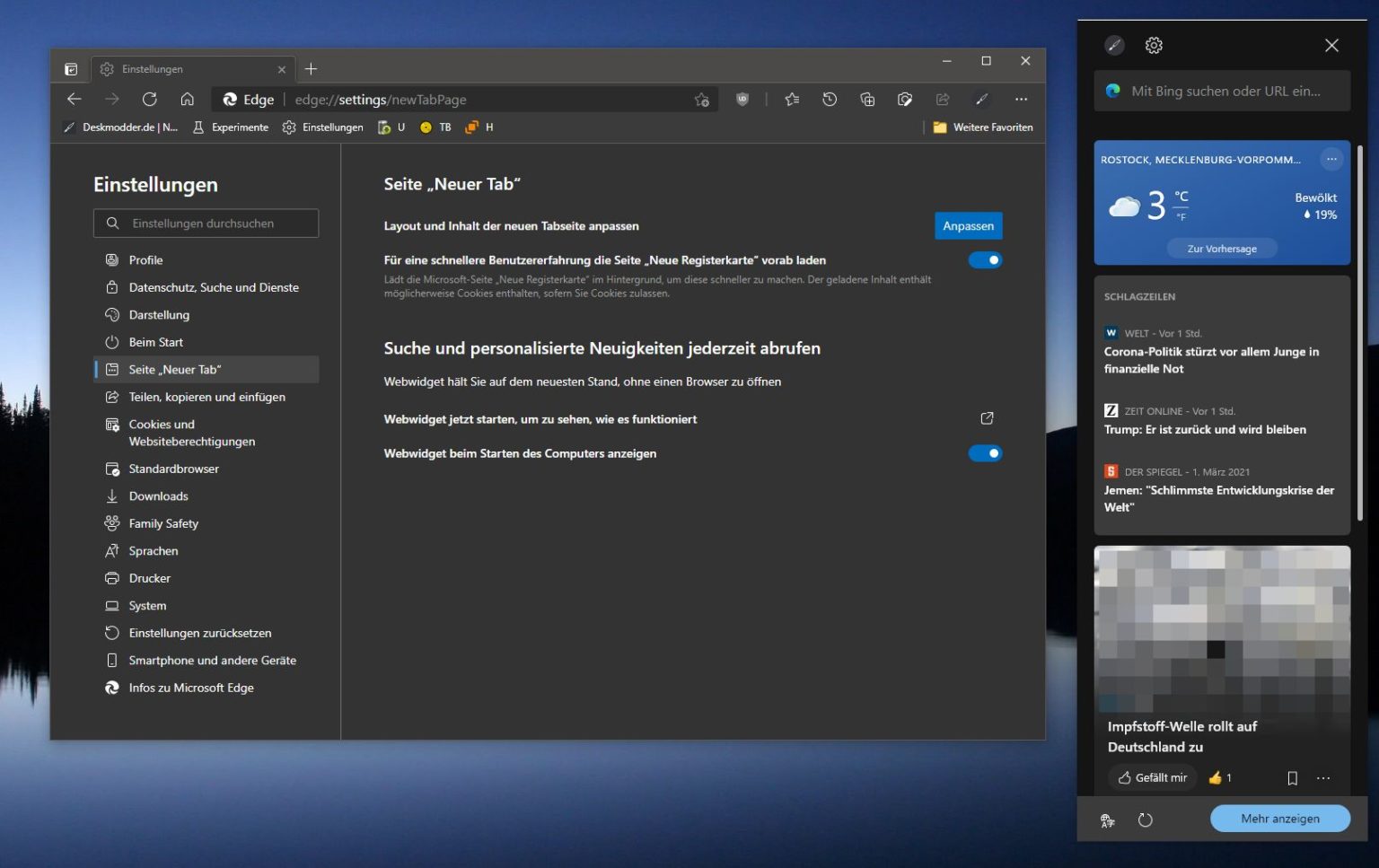 Microsoft Edge Webwidgets schon jetzt nutzen - Deskmodder.de
